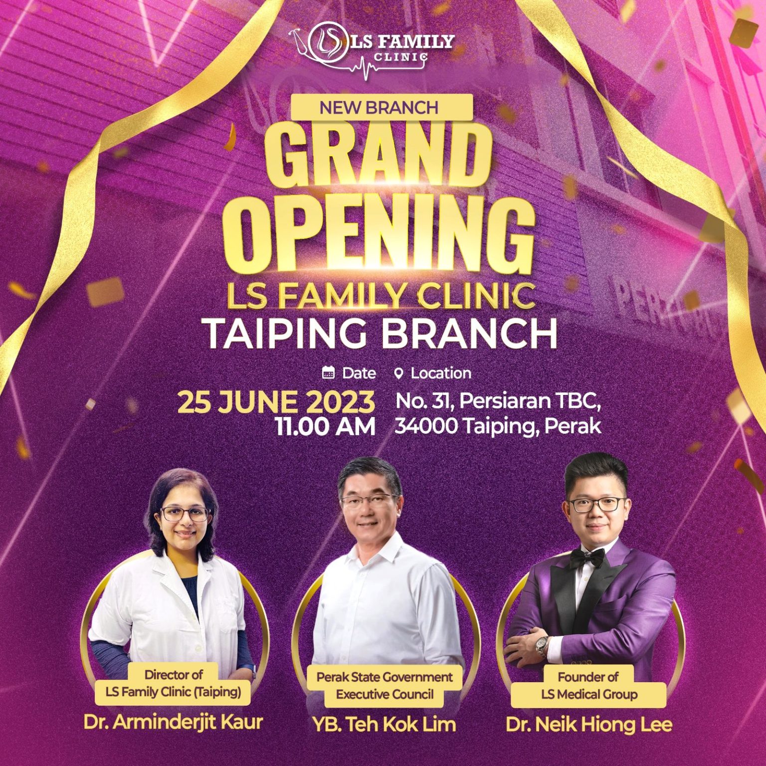 LS Family Clinic Taiping Branch Grand Opening! - LS Medical